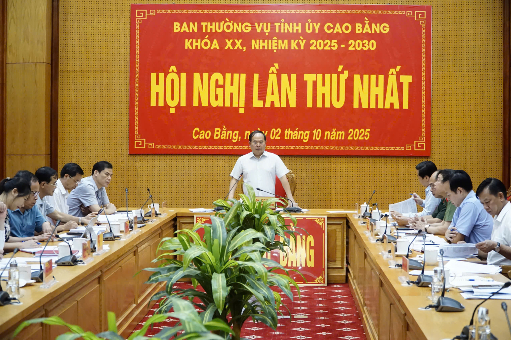Hội nghị lần thứ nhất, Ban Thường vụ Tỉnh ủy khóa XX, nhiệm kỳ 2025 - 2030